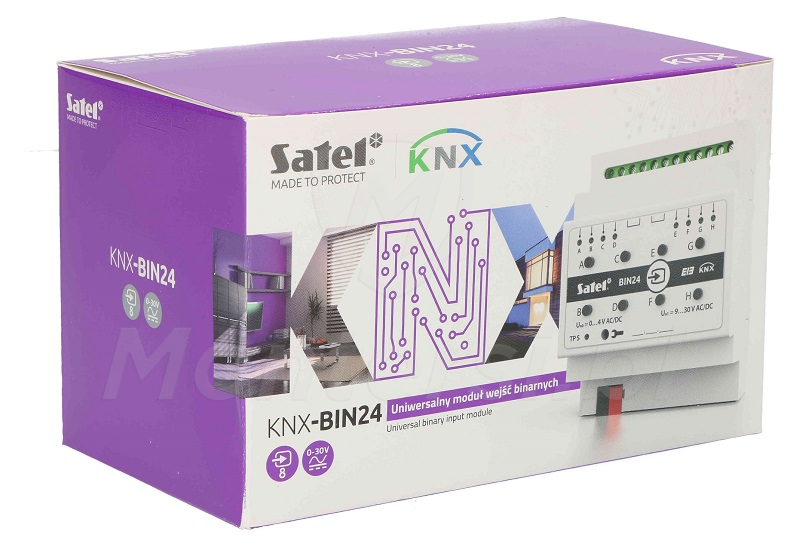 KNX-BIN24 - Uniwersalny moduł wejść binarnych